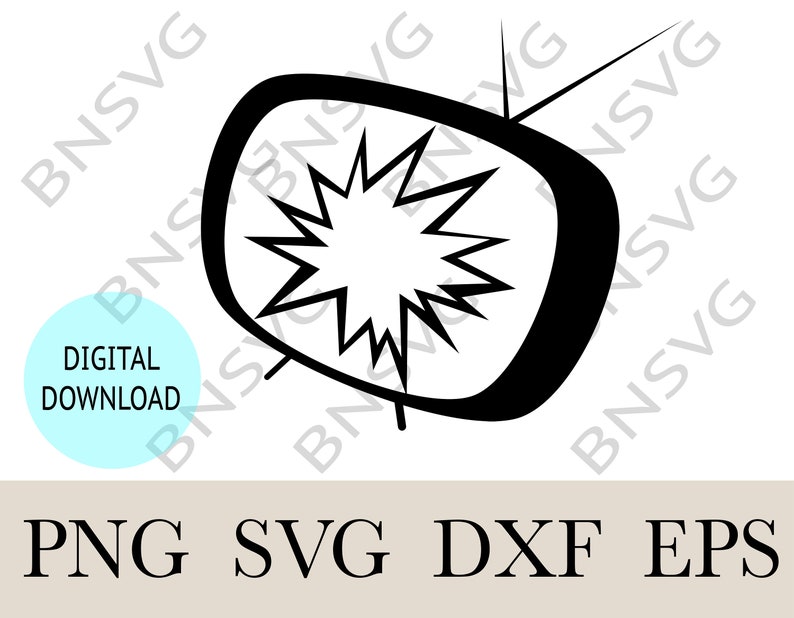 Broken Tv Cartoon Vector Image Svg, Broken Tv Png, Television Eps, Cut ...