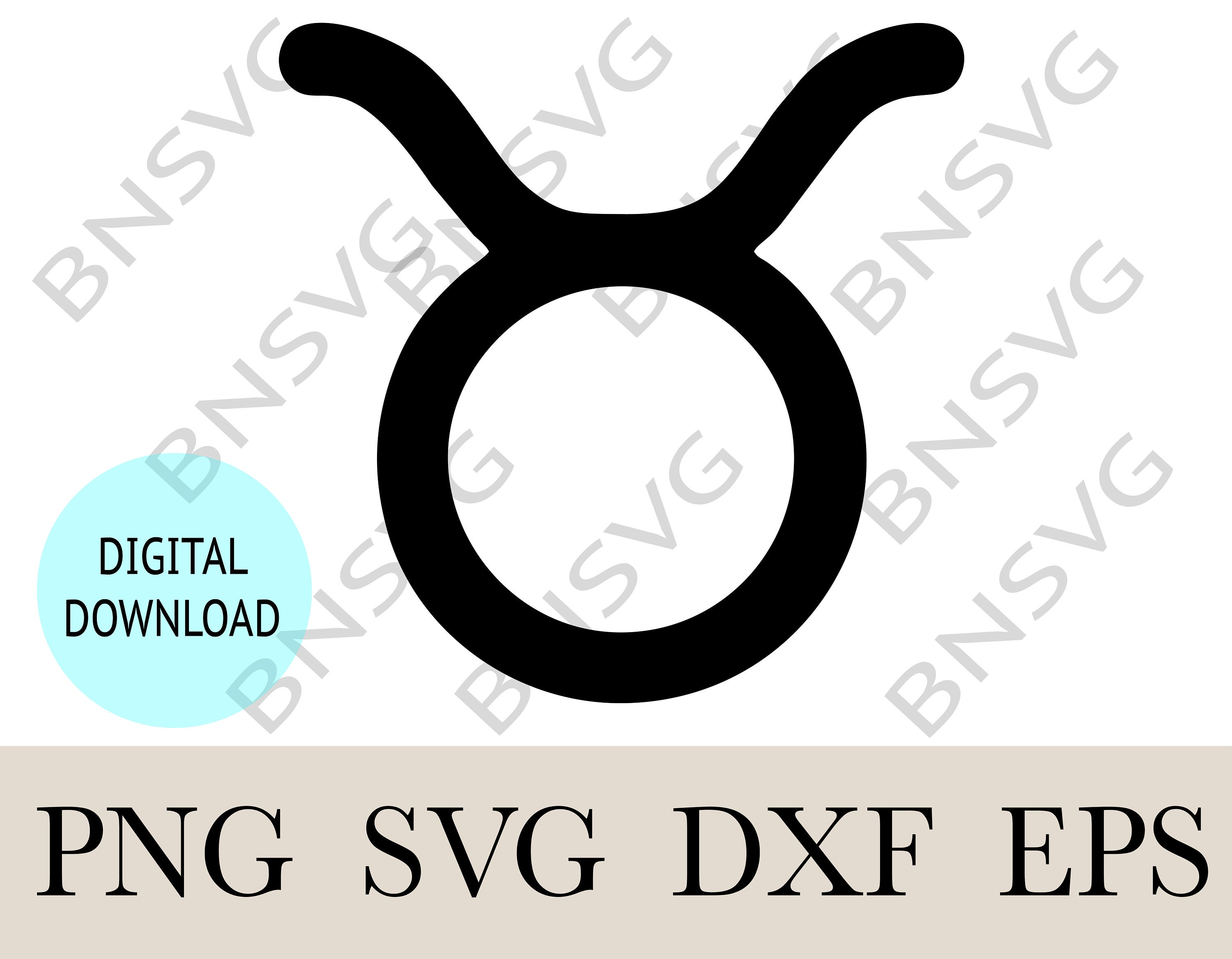 Stier Sternzeichen SVG, Stier Symbol PNG, Stier Astrologie EPS, Cut ...