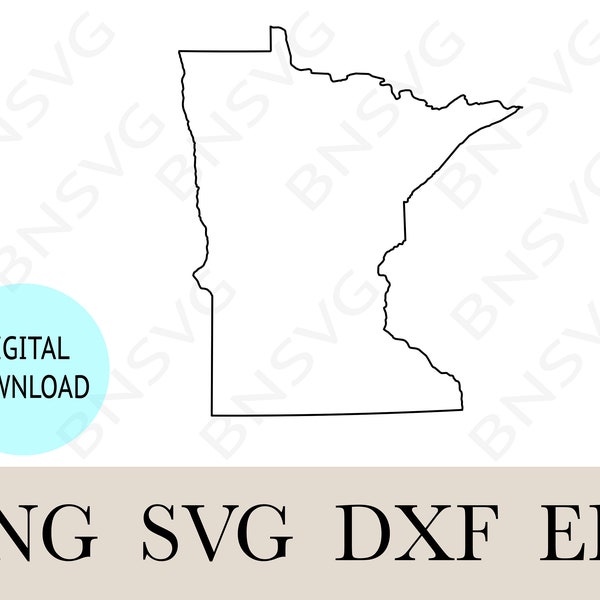 Minnesota Outline - Etsy