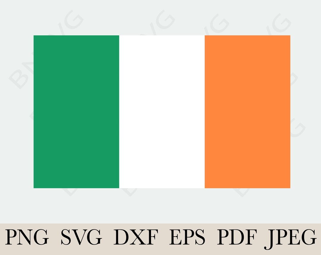 Ireland Flag SVG, Ireland National Banner Flag ,cutting File EPS ...