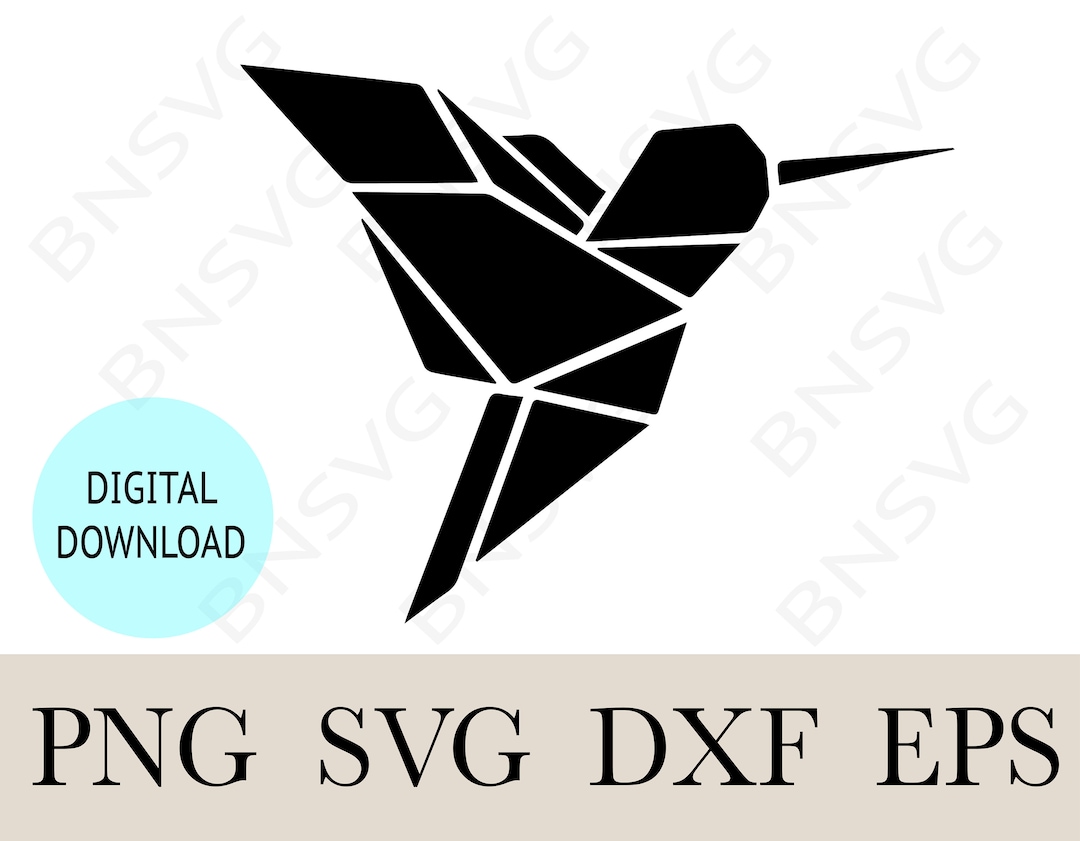 Geometric Bird Image SVG, Flying Bird Vector PNG, EPS, Cut Files ...