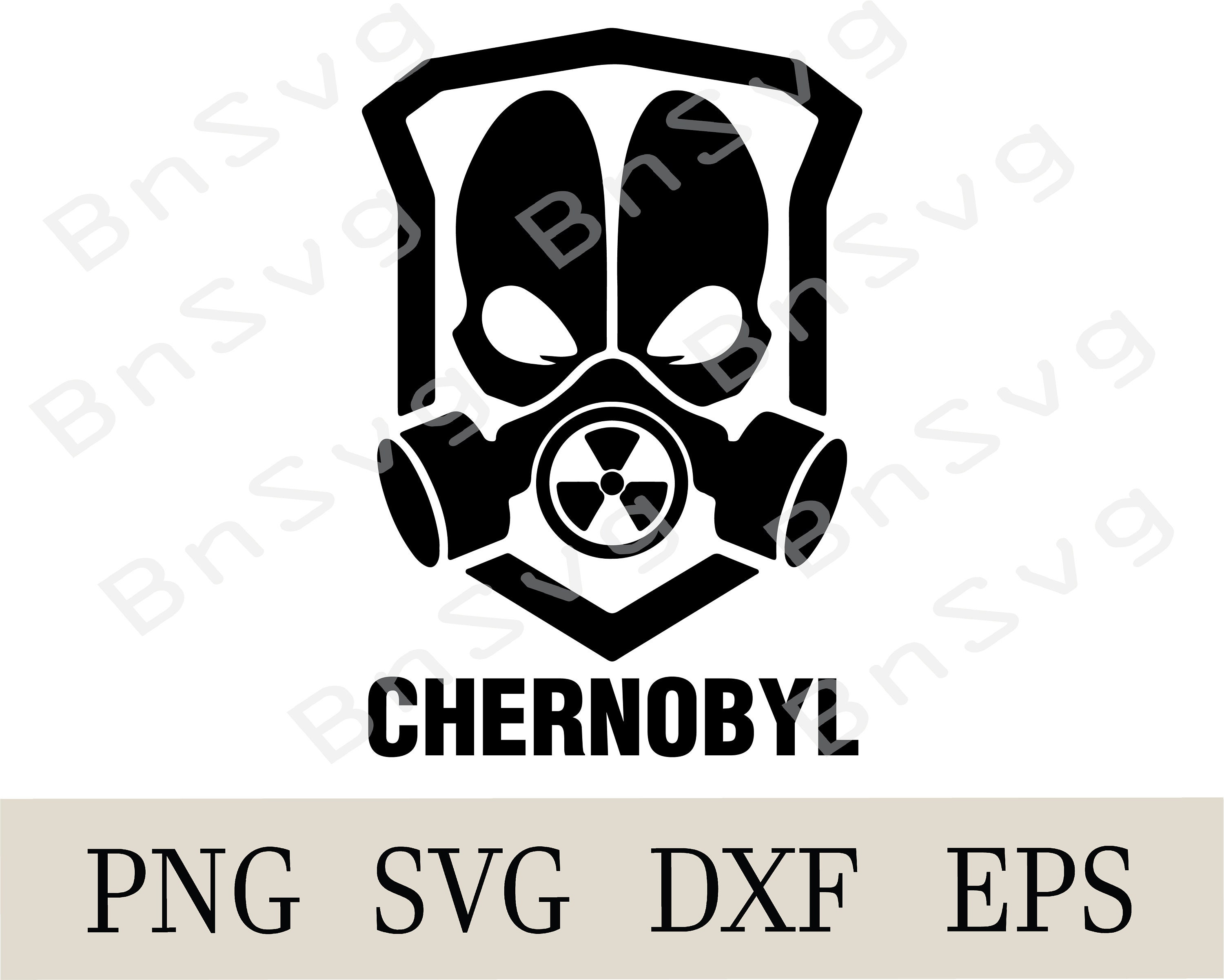 Chernobyl Radioactiv , Radioactiv Mask PNG, Cutting File EPS, Cut Files ...