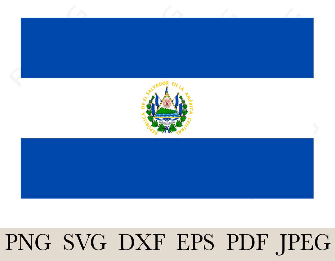 El Salvador Flag SVG, El Salvador Country National Banner Flag ,cutting ...