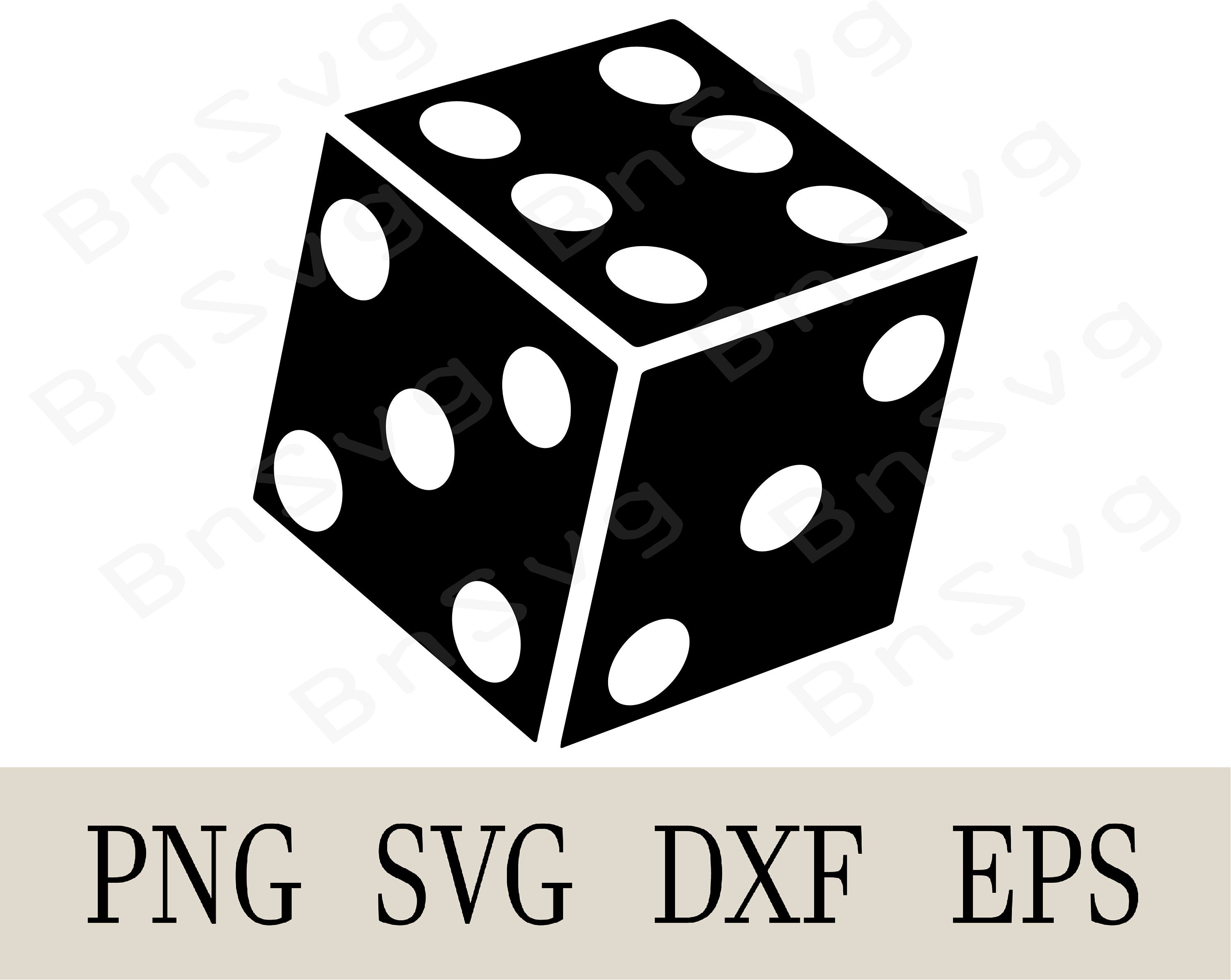 Simple Illustration of a Basic Six Sided Die, Simple Dice Vector, Cut ...