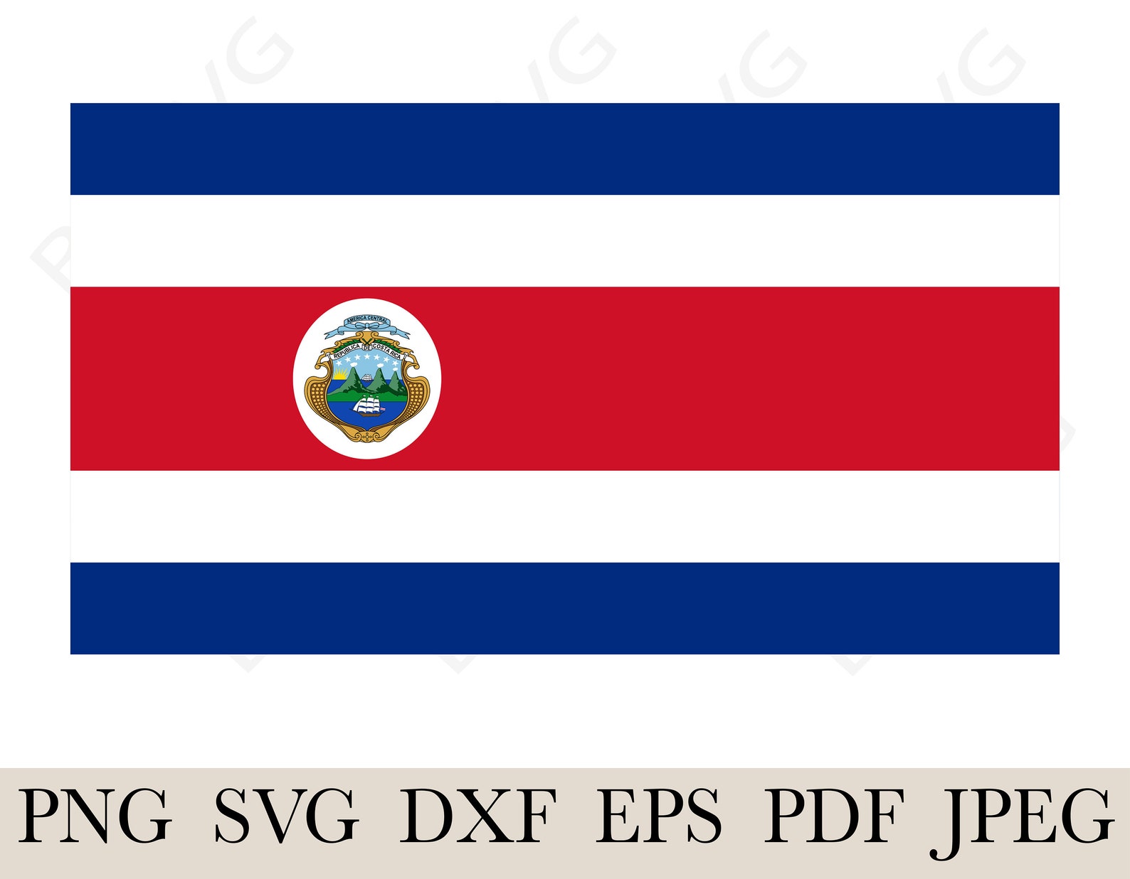 Costa Rica Flag SVG, Costa Rica Country National Banner Flag ,cutting ...