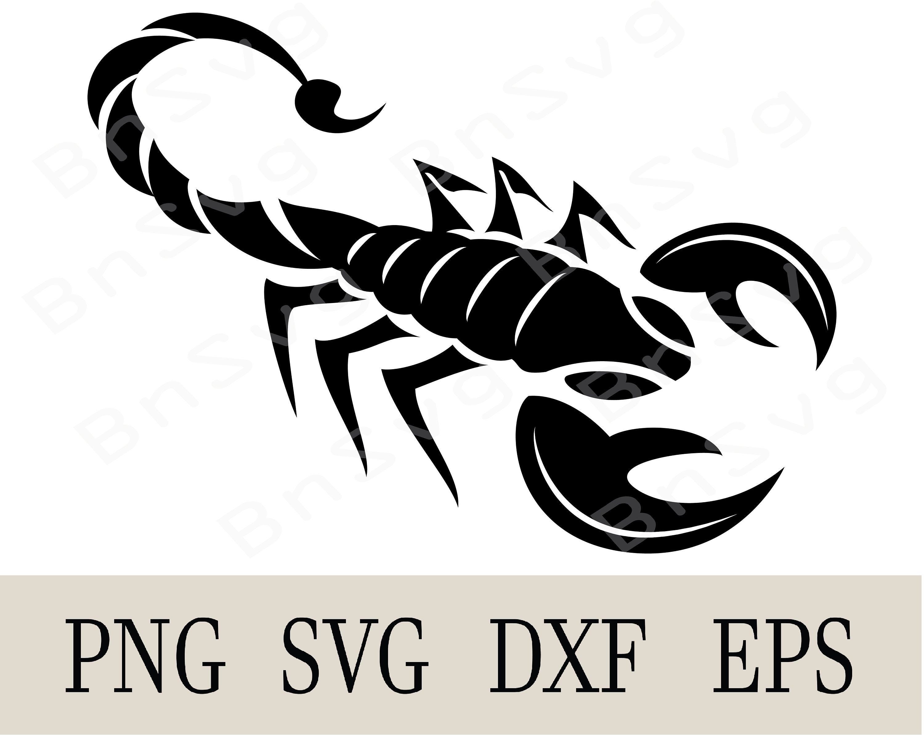Scorpion Vector Clip Art PNG, Scorpion Cutting File EPS, Minimalista ...
