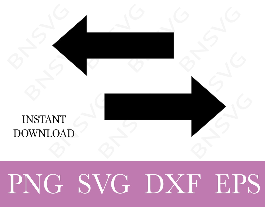 Swap Symbol Design SVG, Swap Symbol Left and Right Image PNG, EPS, Cut ...