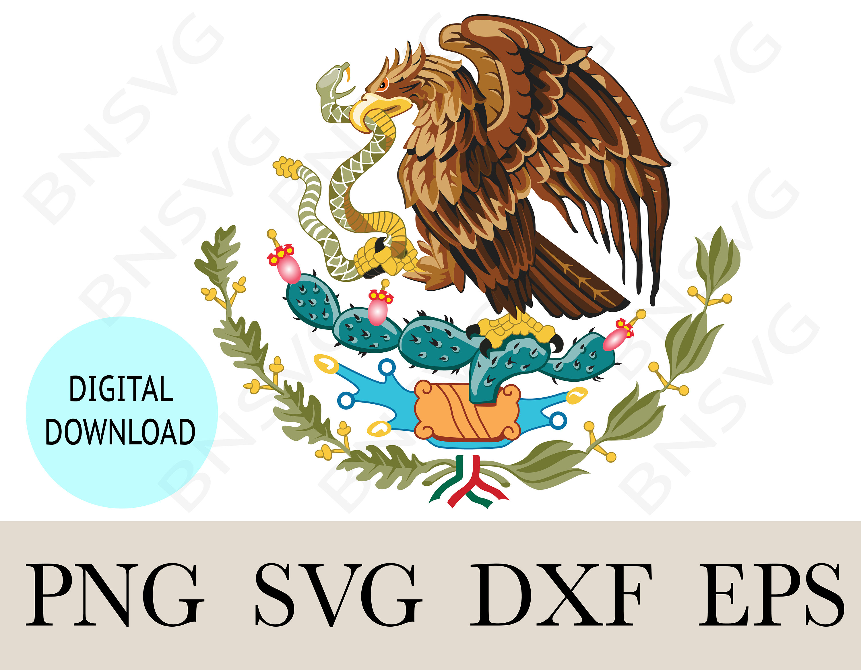 Coat of Arms of Mexico Flag, Mexico Flag Symbol Svg Png Dxf Eps Pdf Transparent Vector Graphic ...