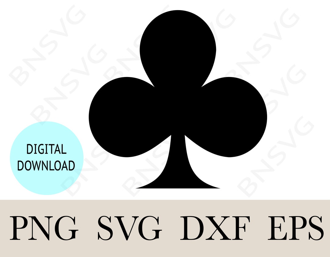 Playing Card Trefle Sign Vector, Playing Card Black Trefle Sign PNG ...