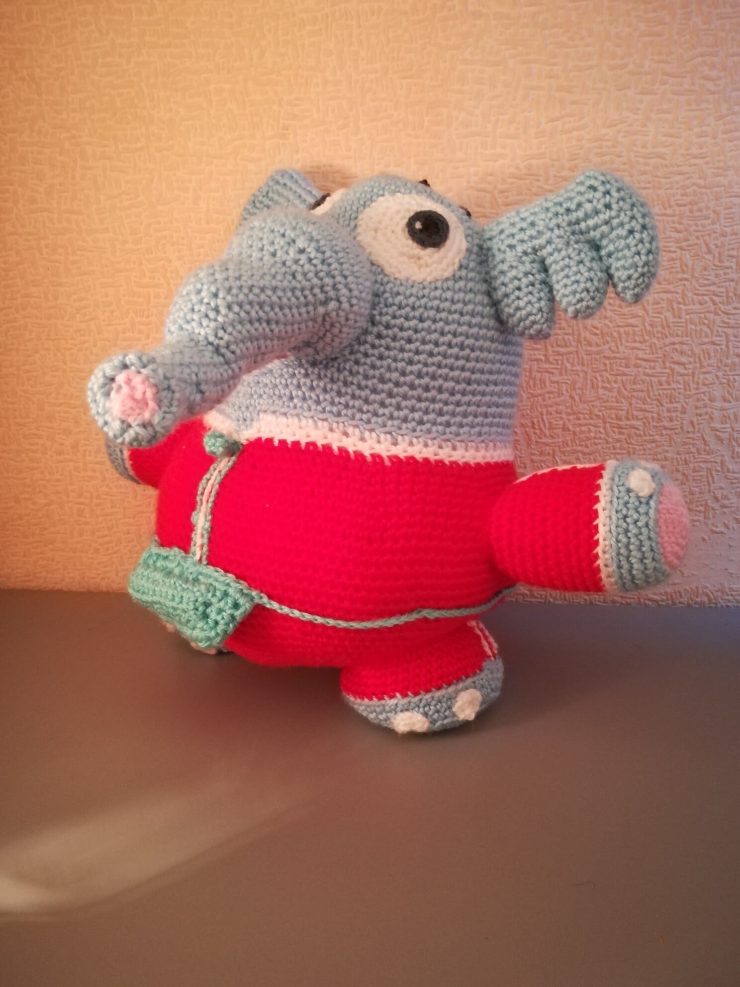 Clark Rotund Elephant With Purple Eyes - Etsy