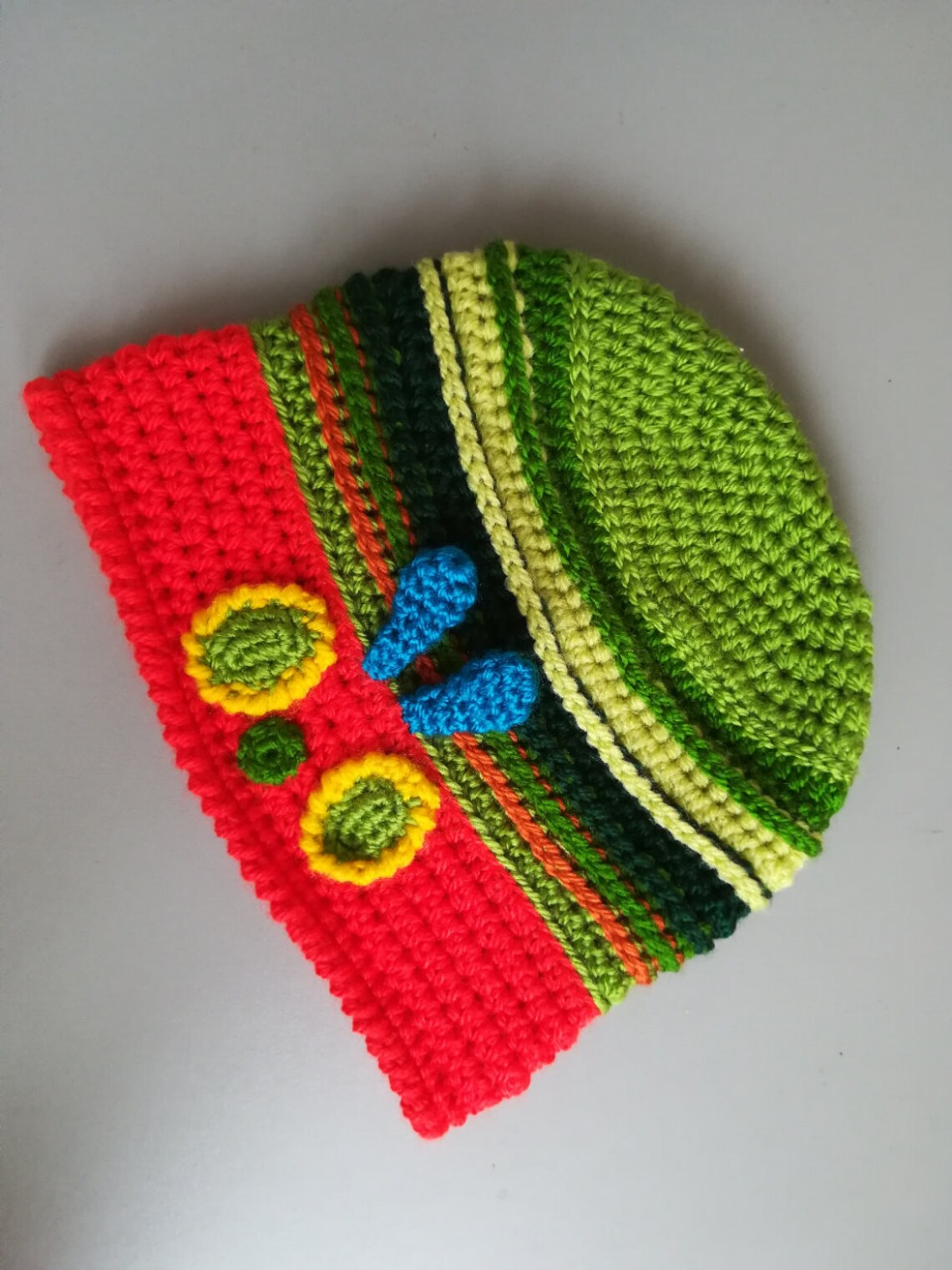 Very Hungry Caterpillar Hat Crochet Hat Funny Hat - Etsy