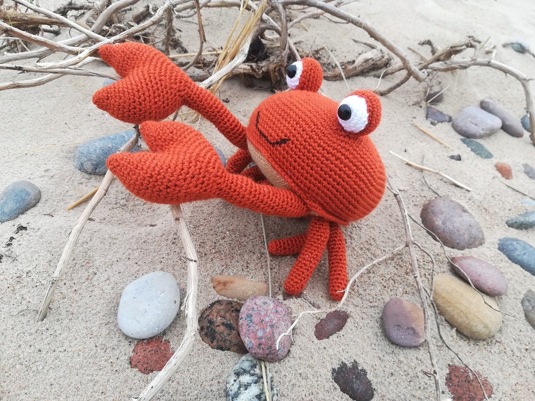 Crochet Crab Ocean Animal Crawfish Nautical Animal - Etsy