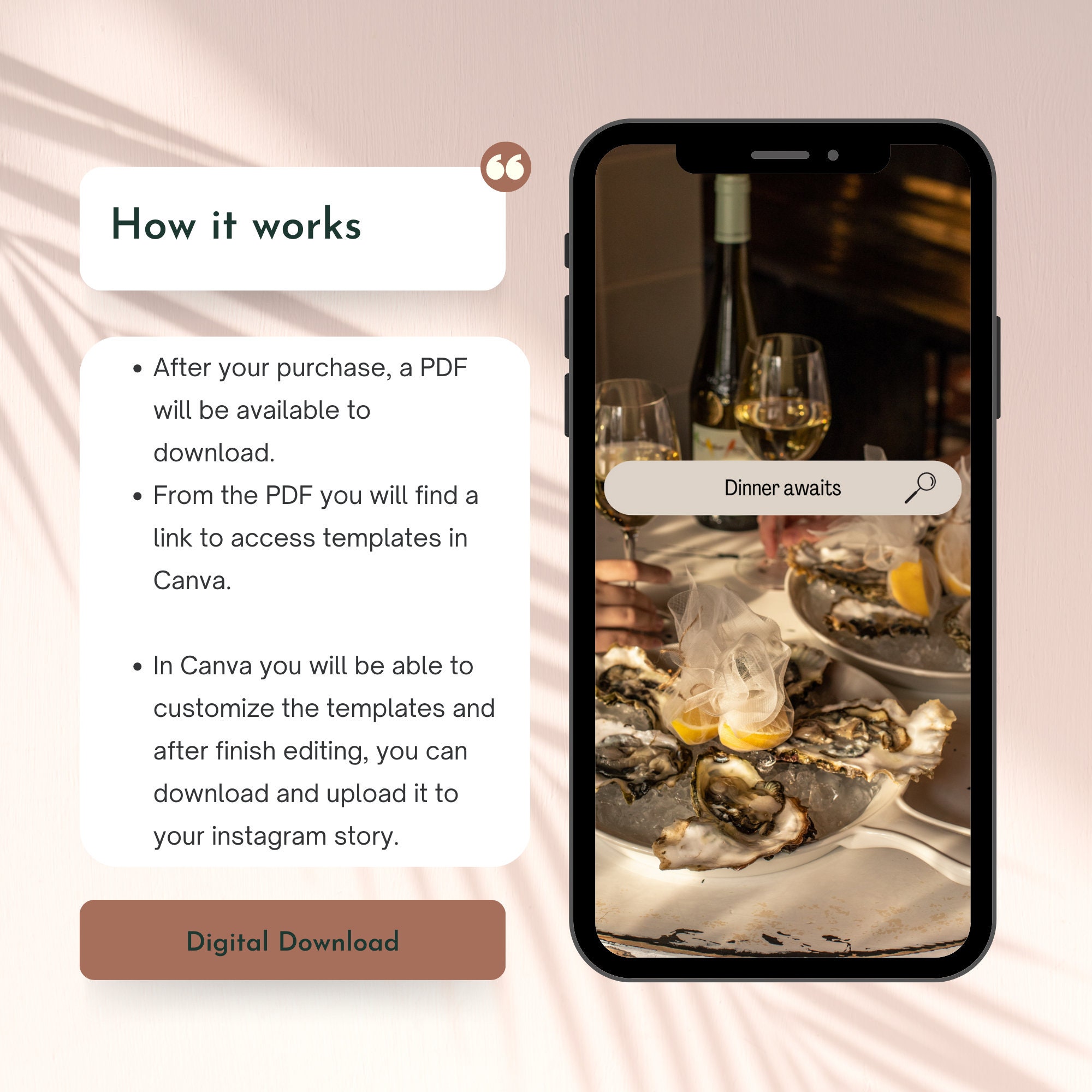 Food Instagram Story Templates | Recipe, Diet, Blogger (canva) - Etsy