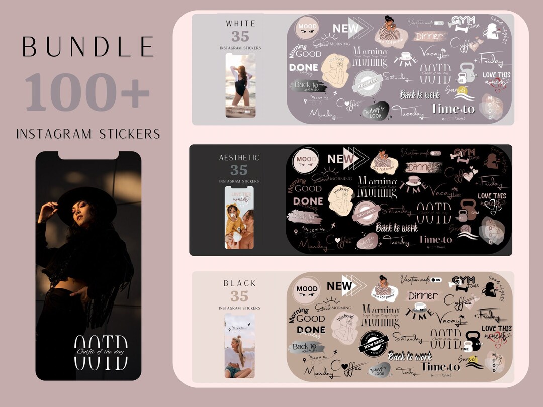 100+ Instagram Bundle Story Sticker | Daily Story | Everyday Stockers ...