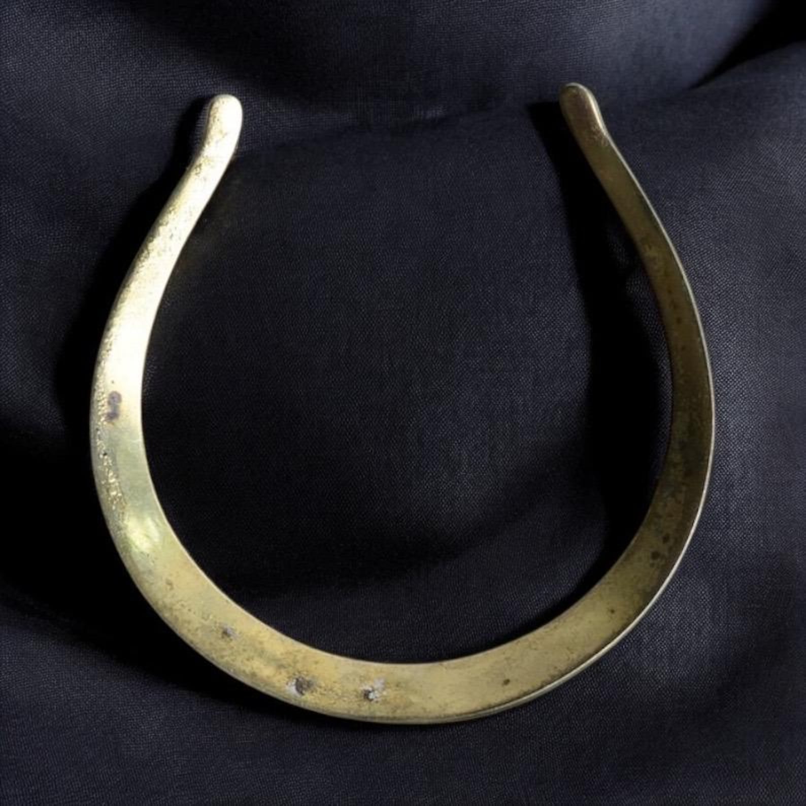 Celtic Spiral Brass Torque Necklace – Handcrafted Viking Choker ...
