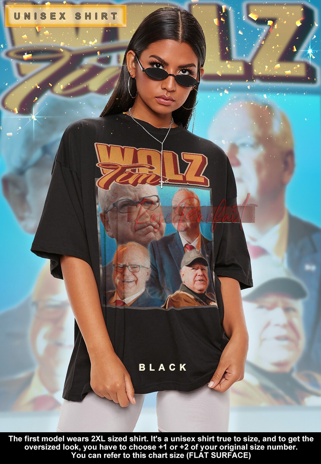 TIM WALZ Shirt, Tim Walz Vintage Shirt, Tim Walz Retro 90s Tshirt, Tim ...