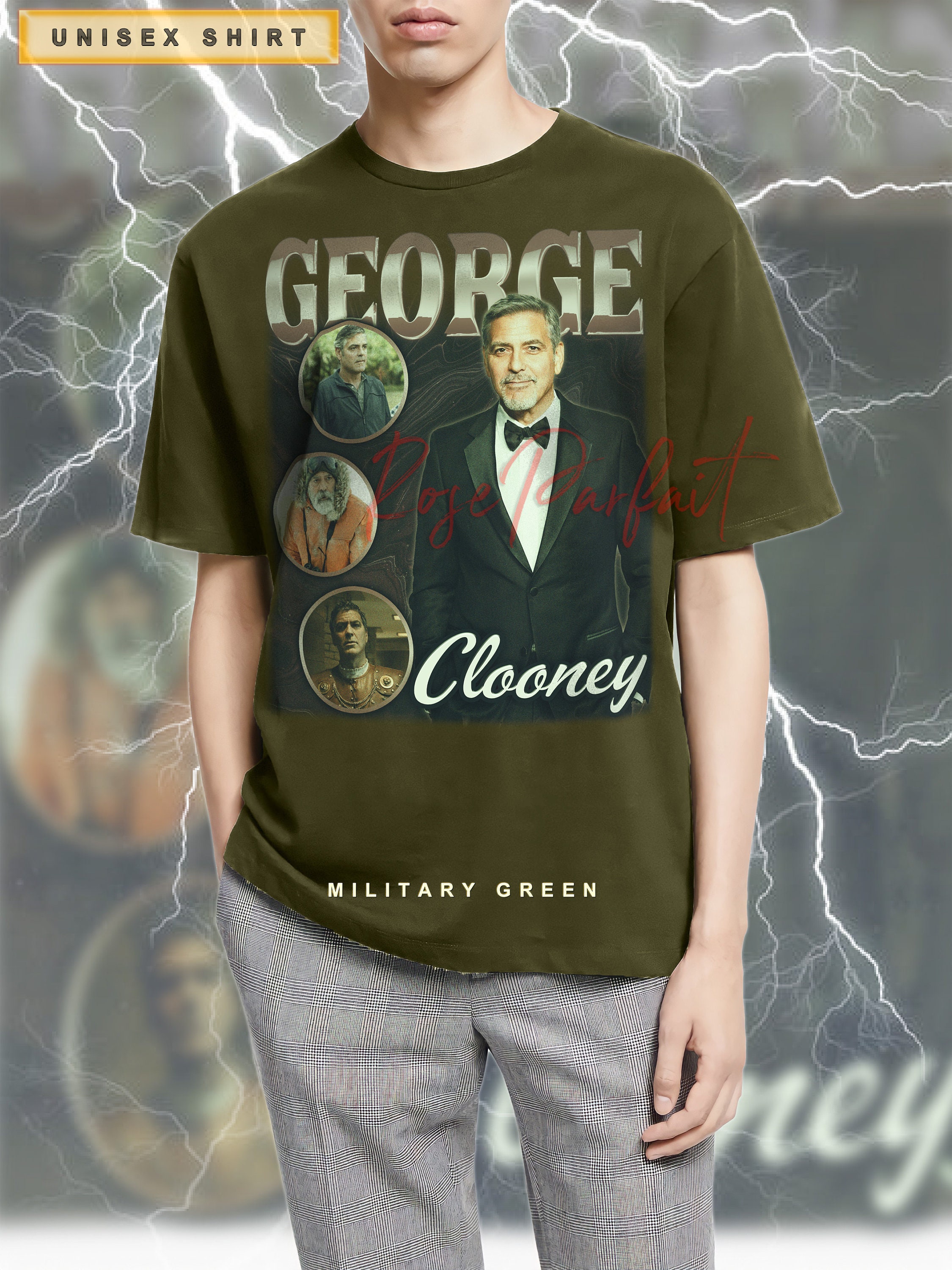 GEORGE CLOONEY Retro T-shirt George Clooney Tee George - Etsy