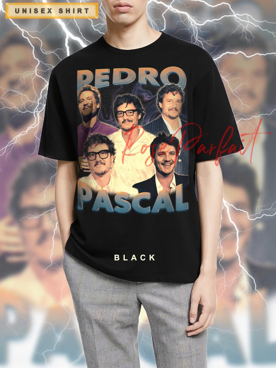 Retro 90s PEDRO PASCAL Shirt, Vintage Pedro Pascal Shirt Actor, Pedro ...