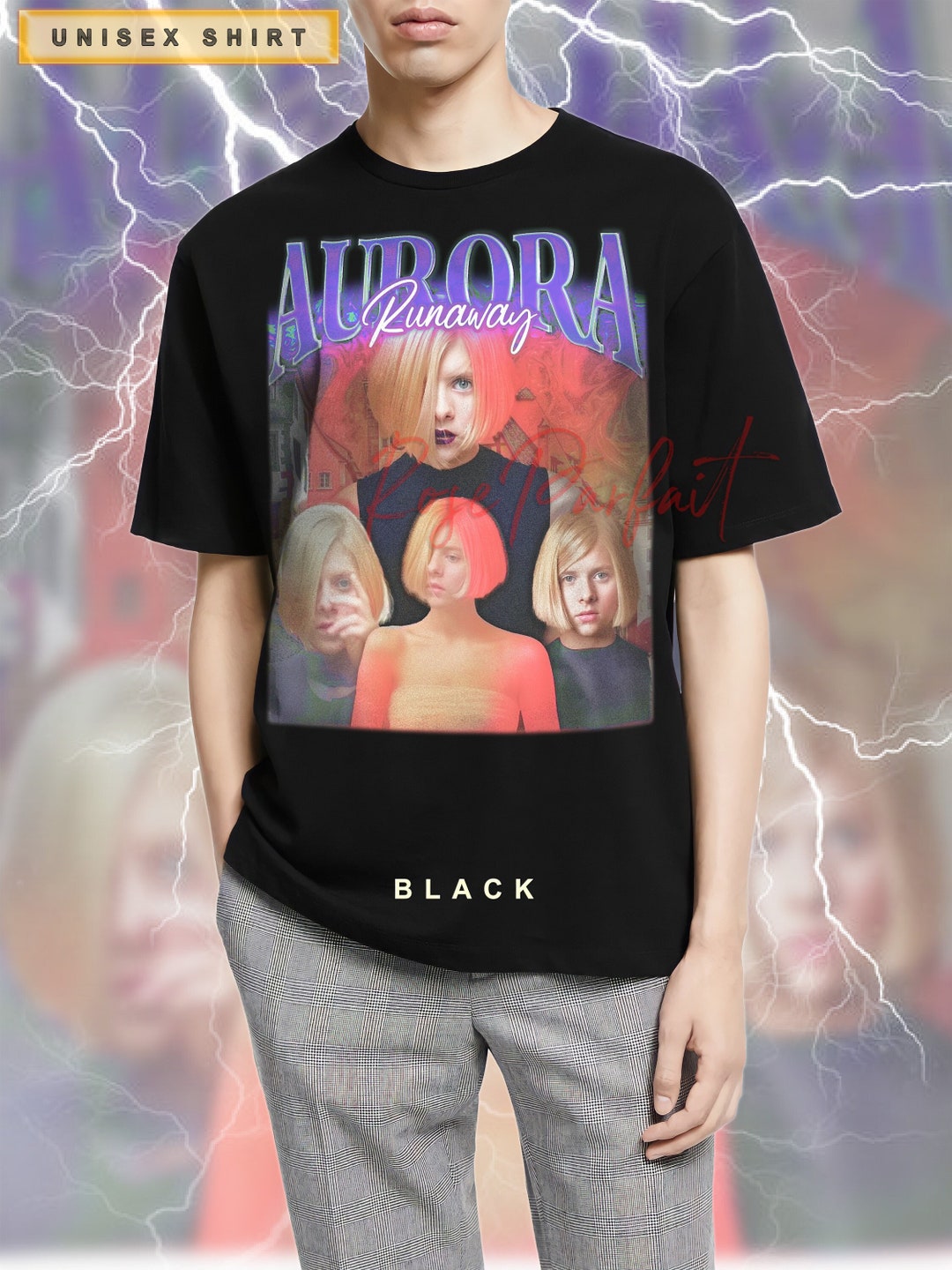 AURORA Runaway Aurora Homage Tees, Aurora Singer Homage Tees, Aurora ...