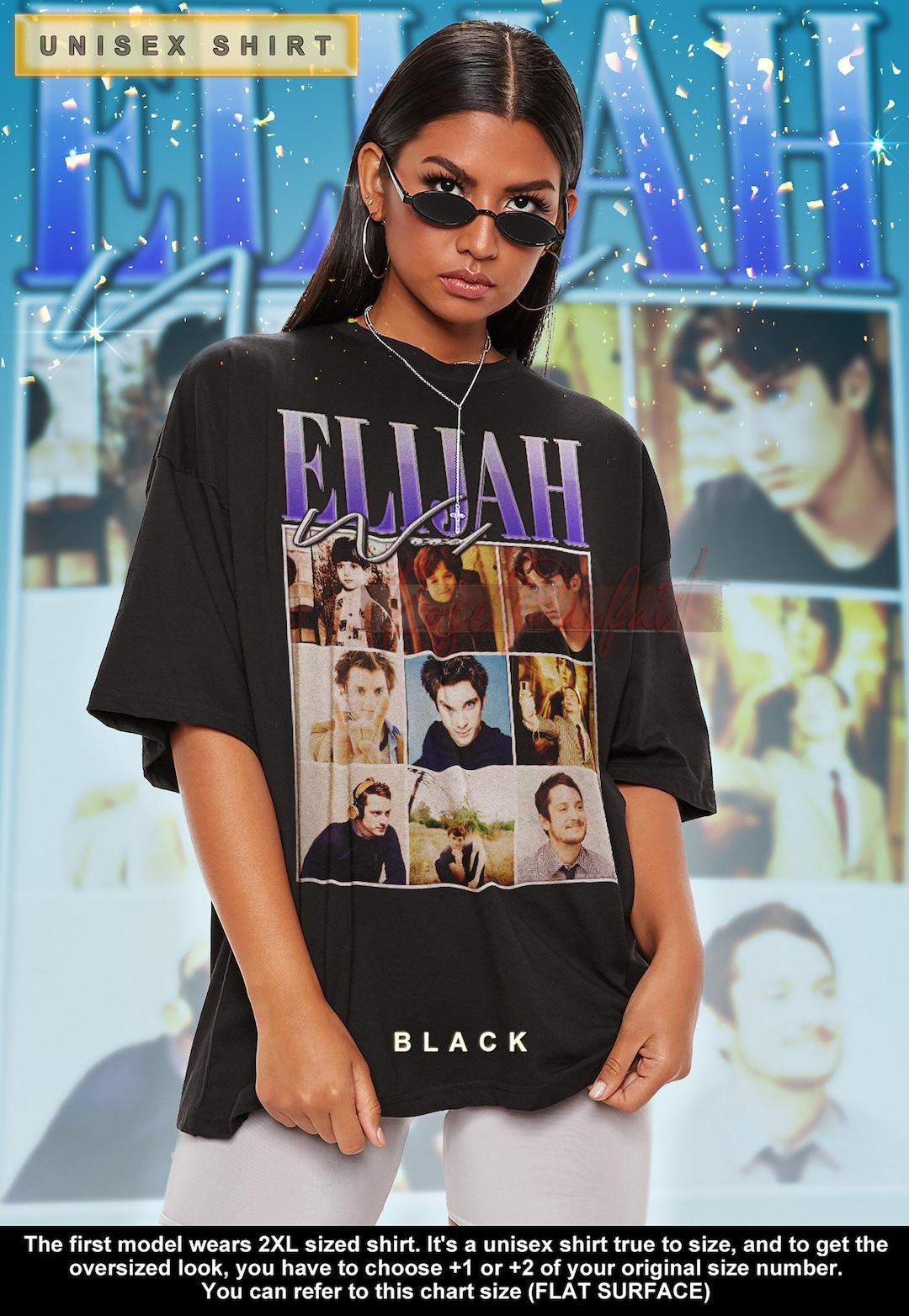 ELIJAH WOOD Retro T-shirt - Elijah Wood Bootleg Tees, Elijah Wood Long ...