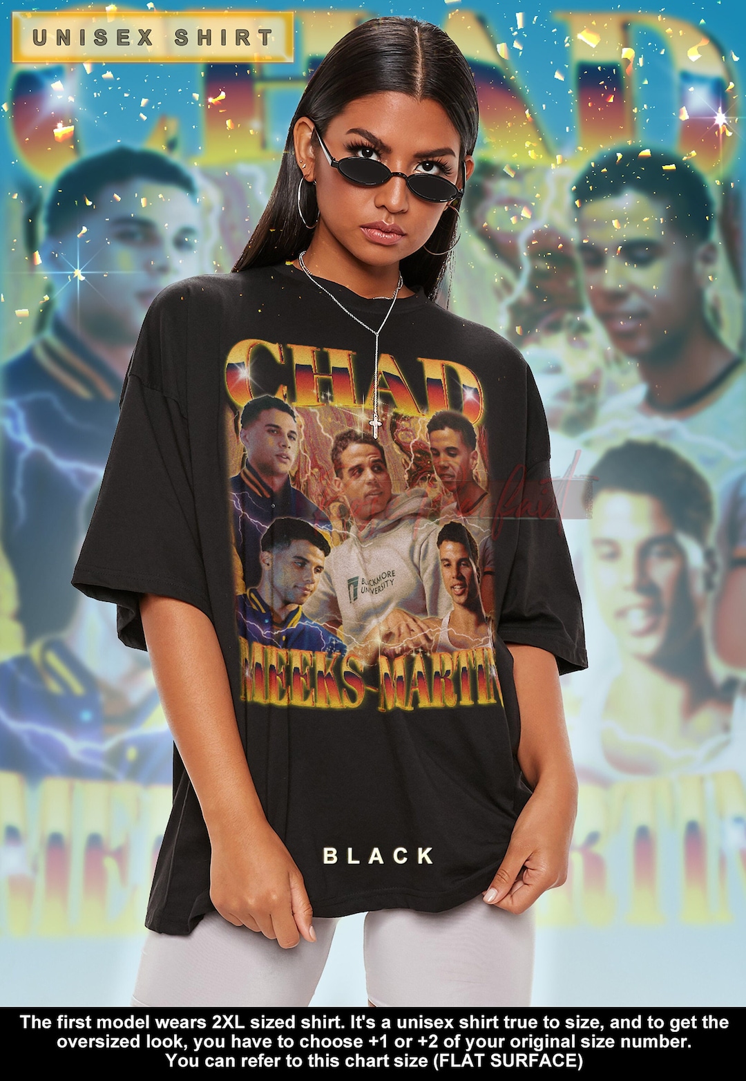 CHAD MEEKS Retro T-shirt - Chad Meeks Tee, Chad Meeks Long Sleeve Shirt ...