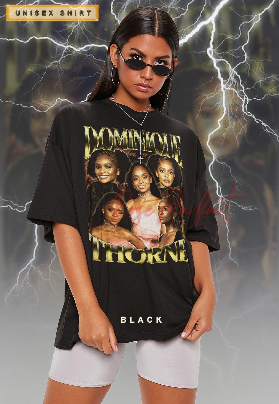 DOMINIQUE THORNE Retro T-shirt - Dominique Thorne Tee, Dominique Thorne ...