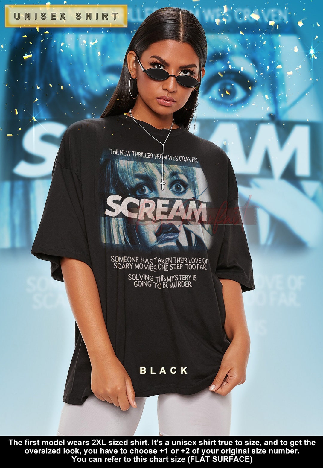 SCREAM Vintage T-shirt - Scream Bootleg Tees, Scream Fans Gifts, Scream ...