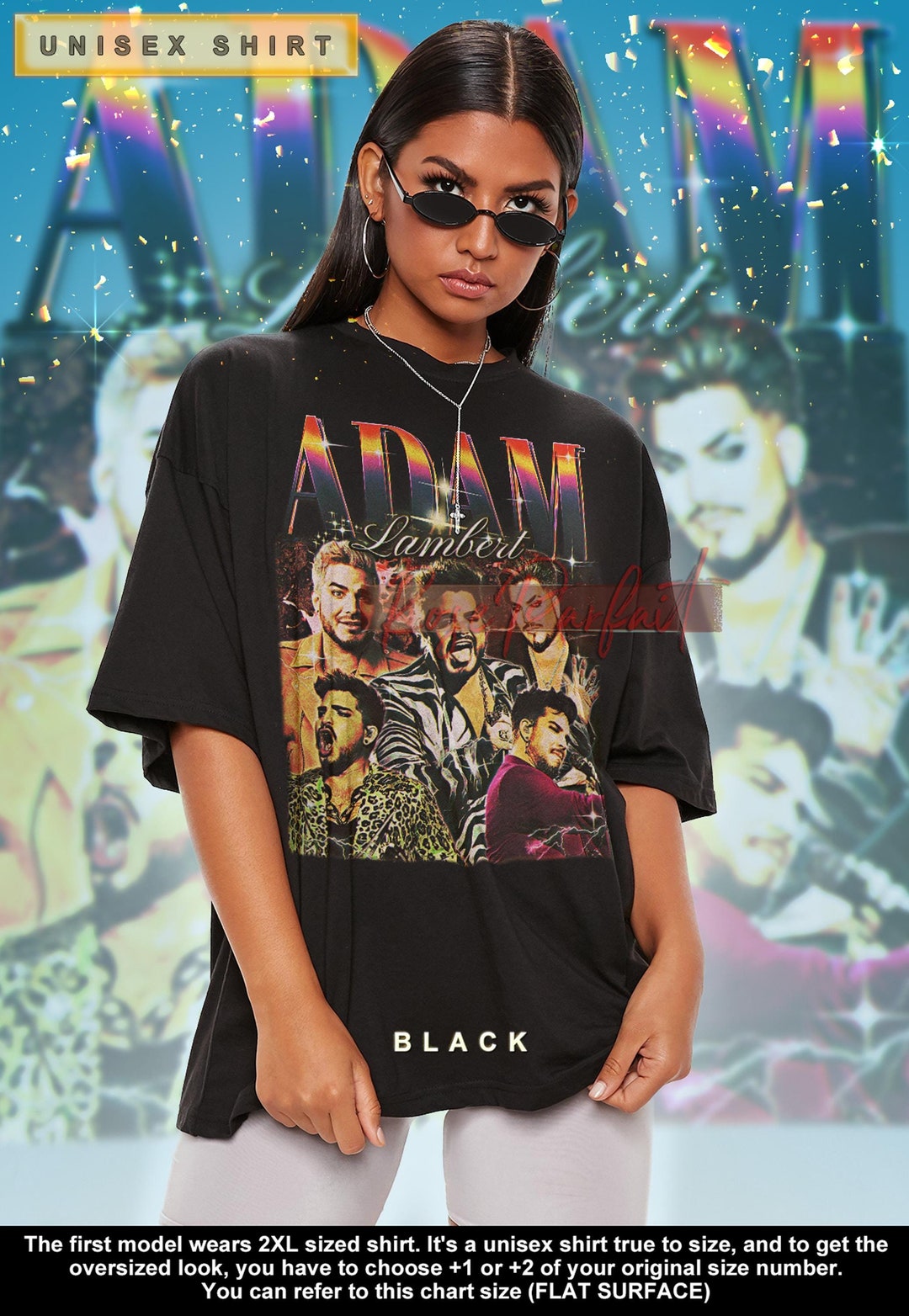 ADAM LAMBERT Vintage Shirt, Adam Lambert Homage Tshirt, Adam Lambert ...