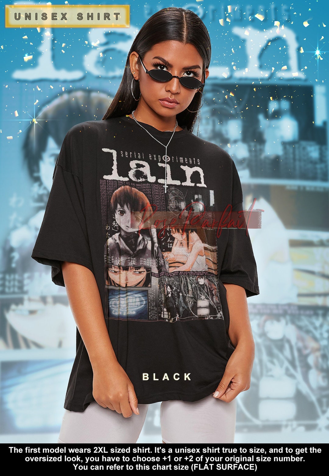 SERIAL EXPERIMENTAL LAIN Shirt, A Japanese Anime Tv Series Shirt, Lain ...
