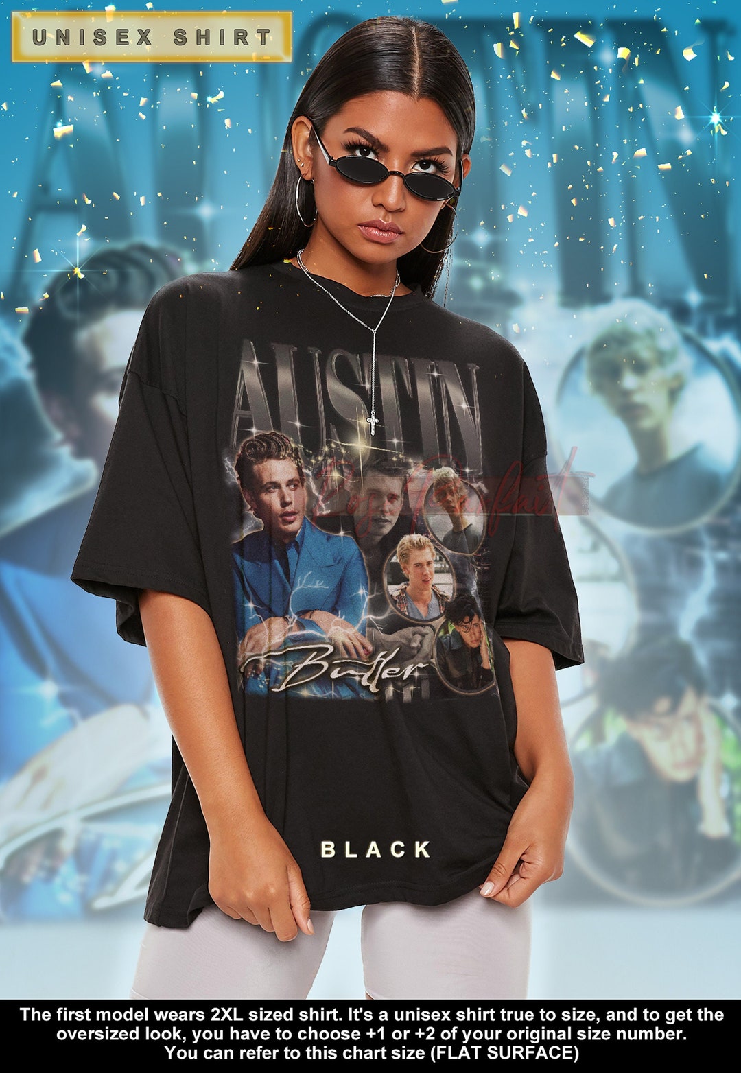 AUSTIN BUTLER 90's T-shirt - Austin Butler Bootleg Tees, Austin Butler ...