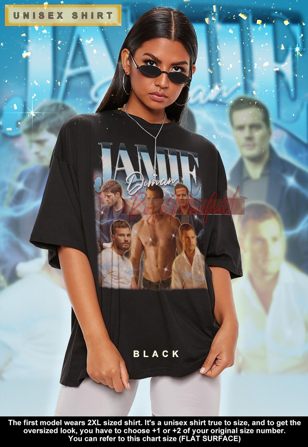 JAMIE Dornan 90's Shirt - Jamie Dornan Retro Shirt, Jamie Dornan Fans ...