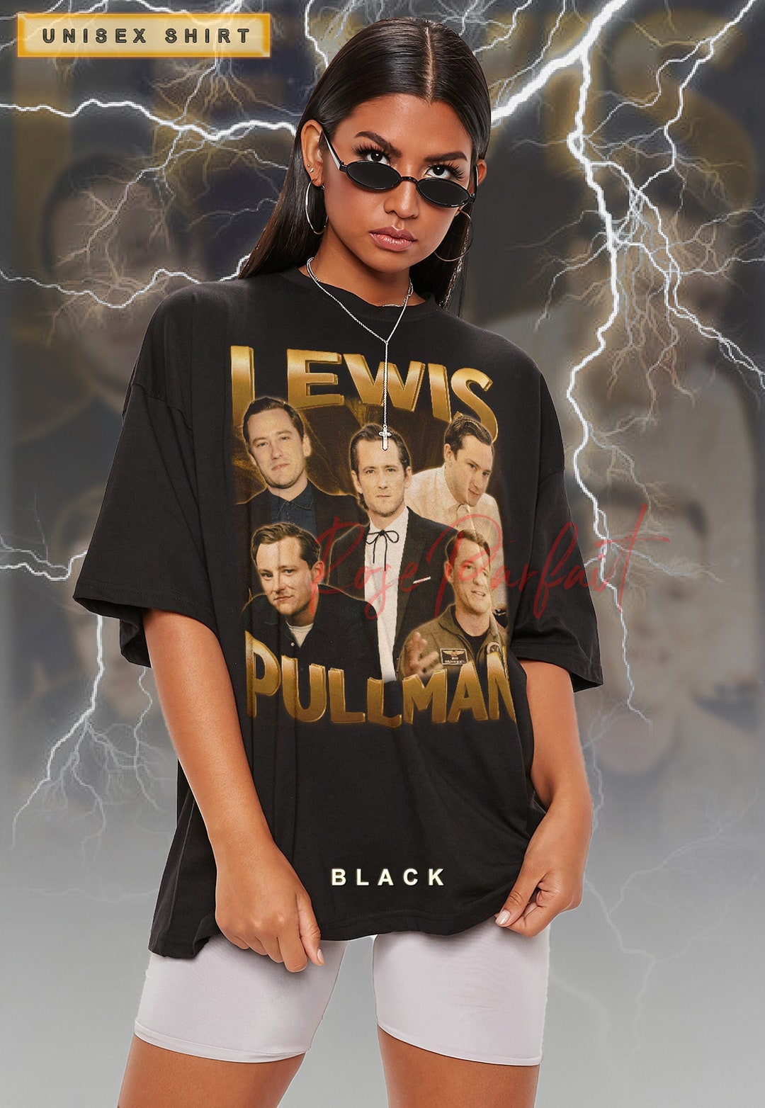 LEWIS PULLMAN Retro T-shirt - Lewis Pullman Tee, Lewis Pullman Long ...