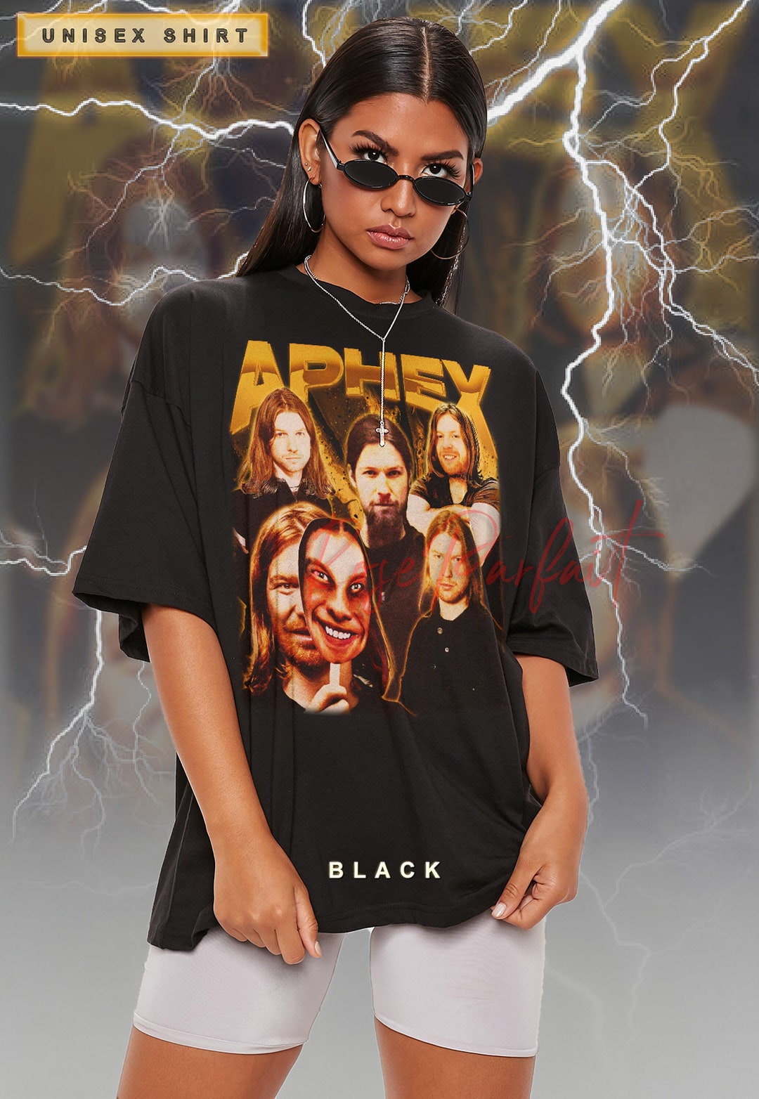 APHEX TWIN Retro T-shirt - Aphex Twin Homage Tee, Aphex Twin Long ...