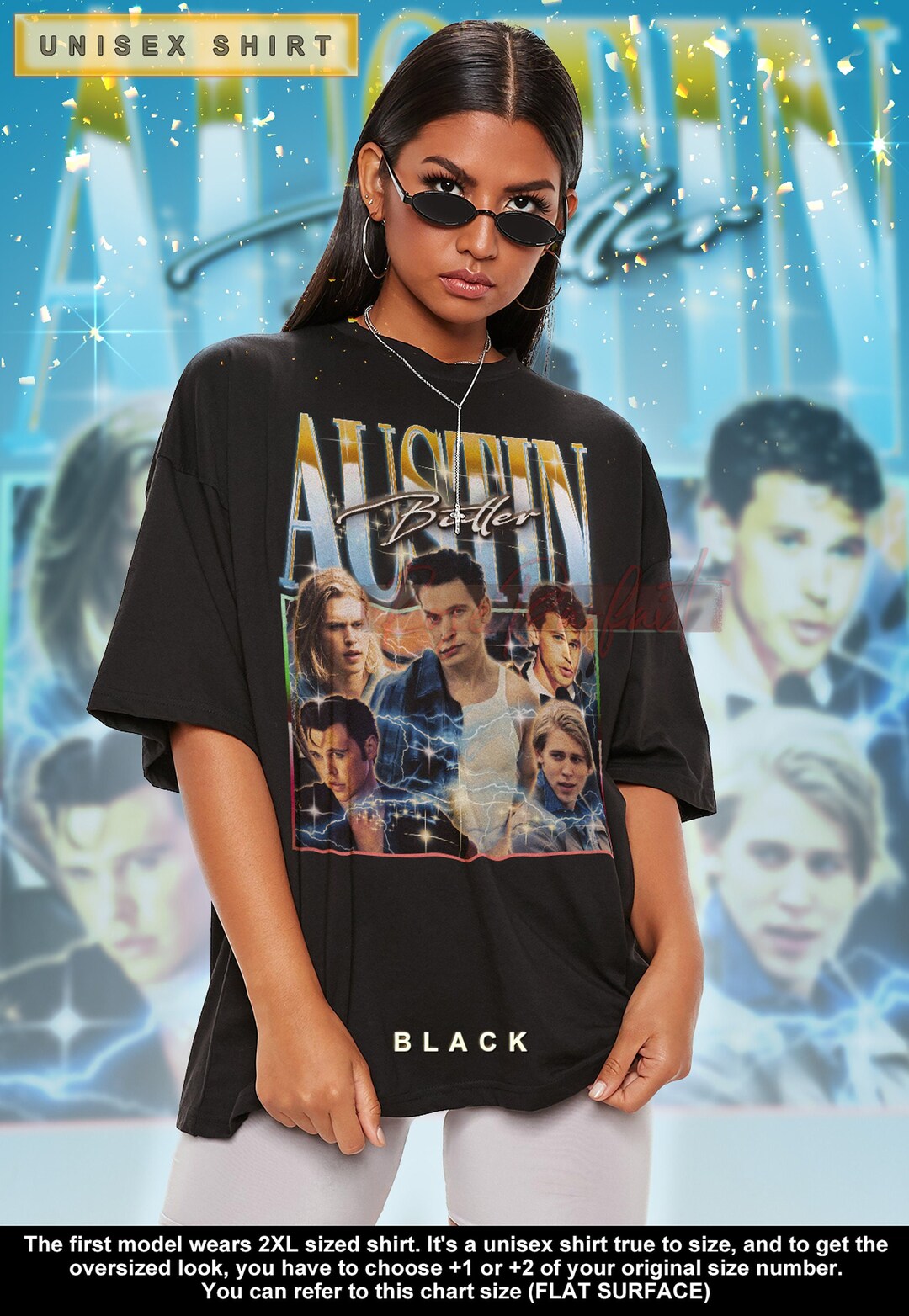 AUSTIN BUTLER 90's T-shirt - Austin Butler Bootleg Tees, Austin Butler ...