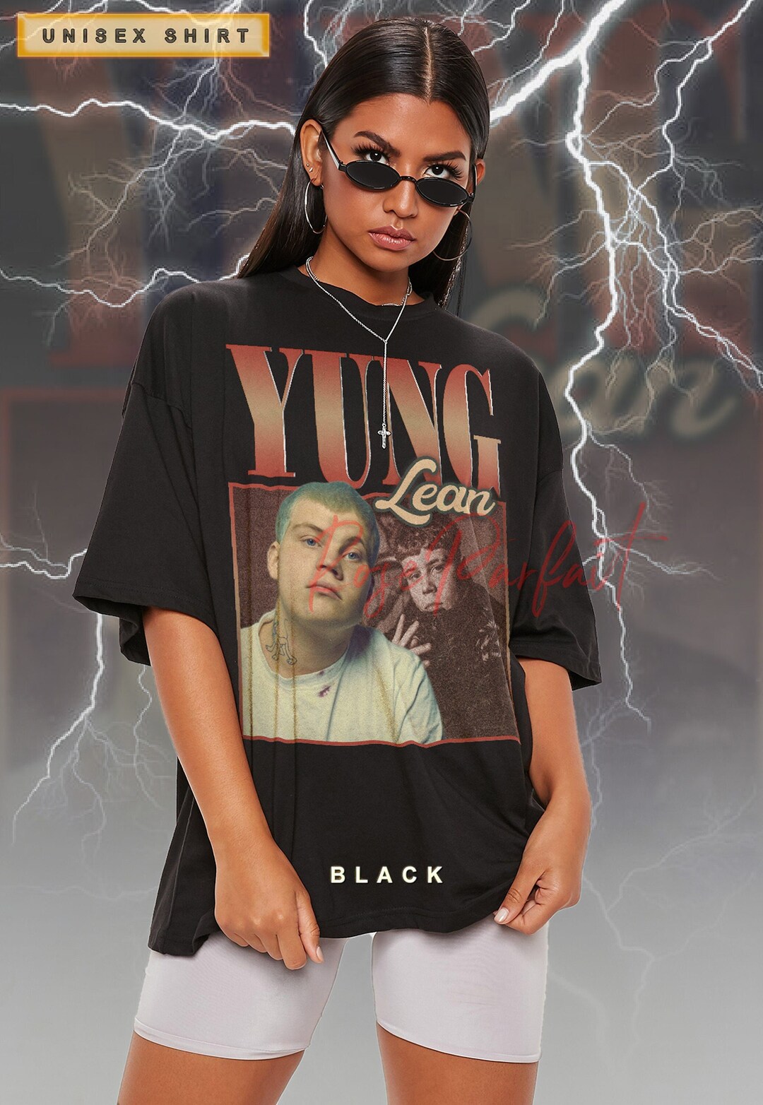 YUNG LEAN Retro Vintage 90's T-shirt - Swedish Rapper, Singer and ...