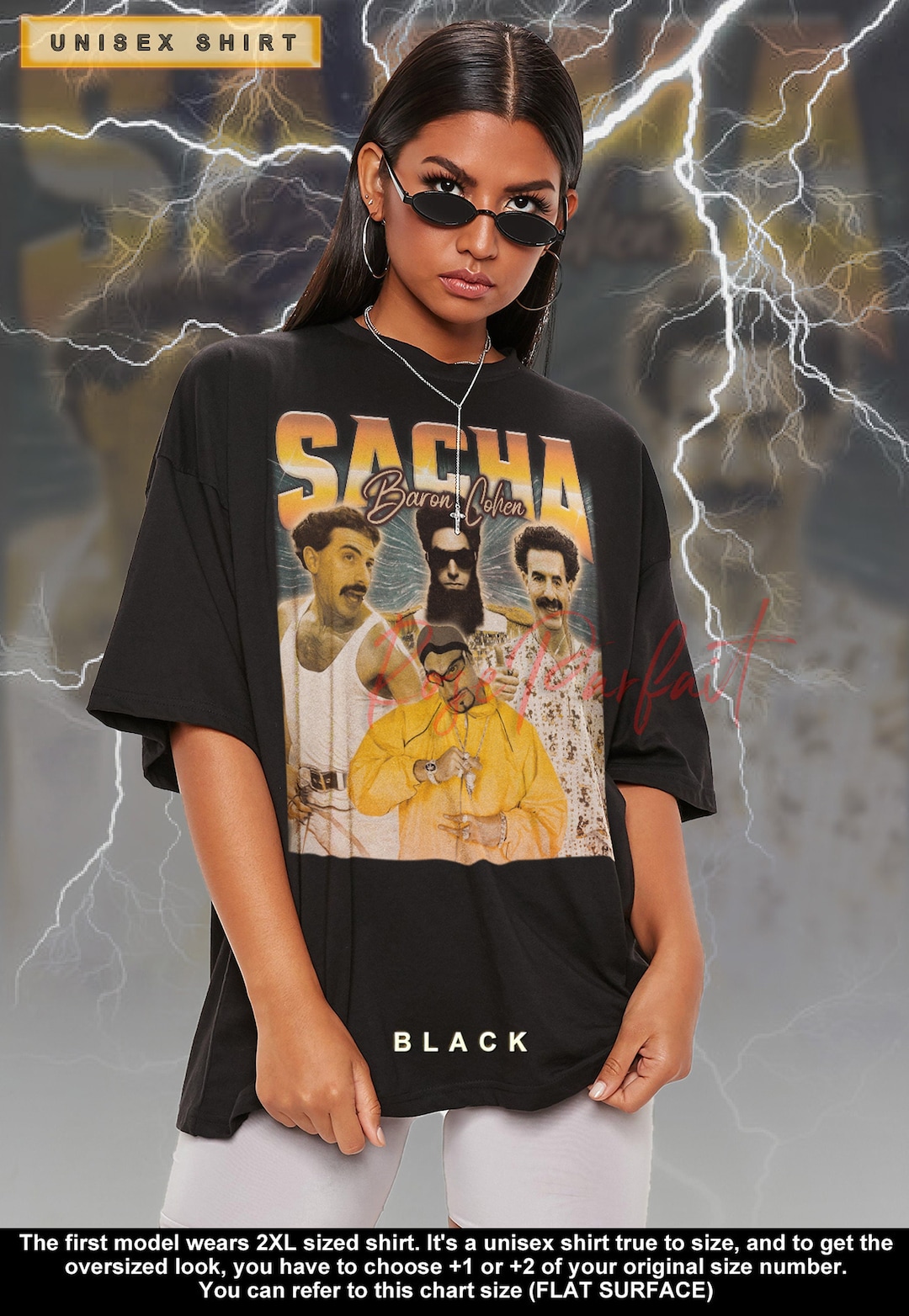 SACHA BARON COHEN Retro T-shirt - Sacha Baron Cohen Tee, Sacha Cohen Long Sleeve Shirt, Sacha ...