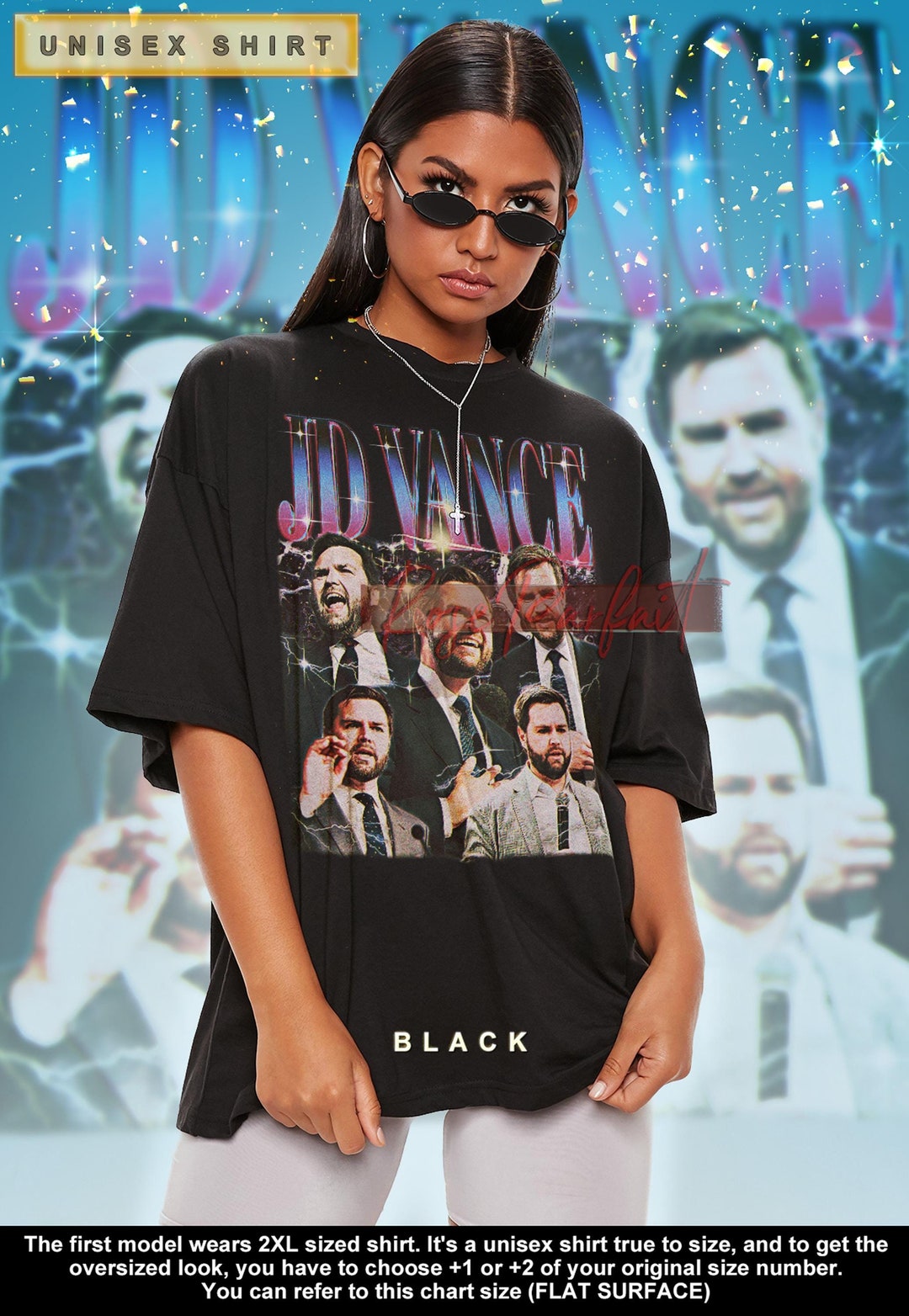 JD VANCE Vintage Shirt, JD Vance Homage Tshirt, Jd Vance Fan Tees, Jd ...