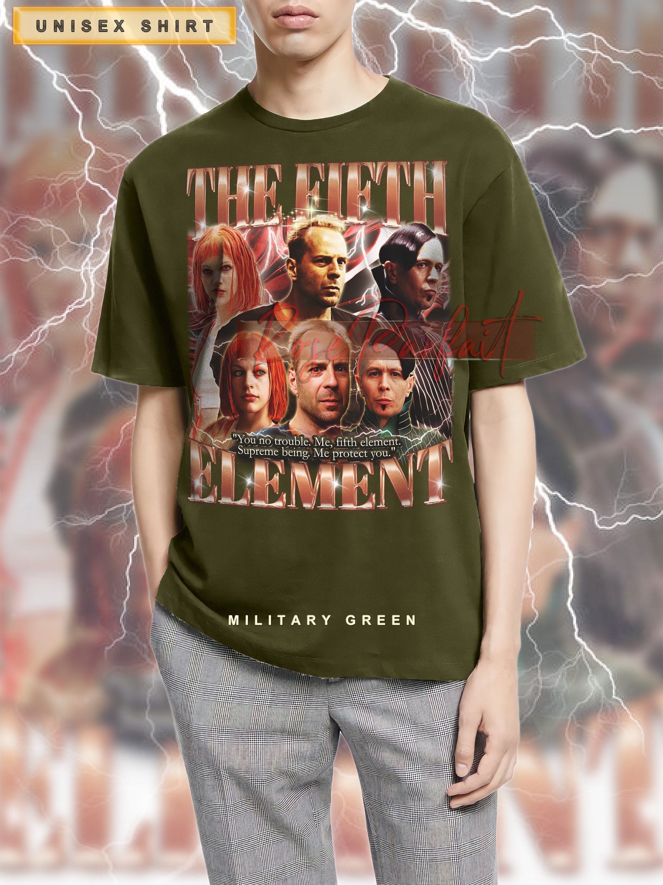 The Fifth Element Film T-shirt Milla Jovovich Chris Tucker - Etsy