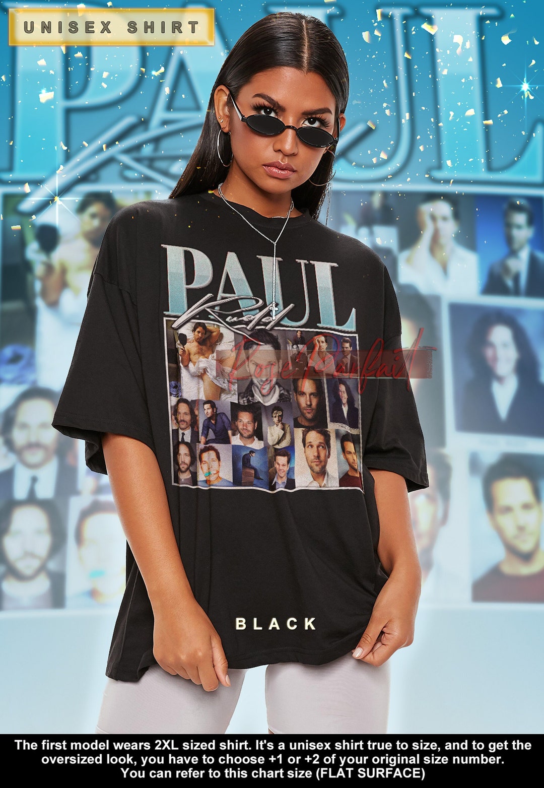 PAUL RUDD Retro T-shirt - Paul Rudd Bootleg Tees, Paul Rudd Long Sleeve ...