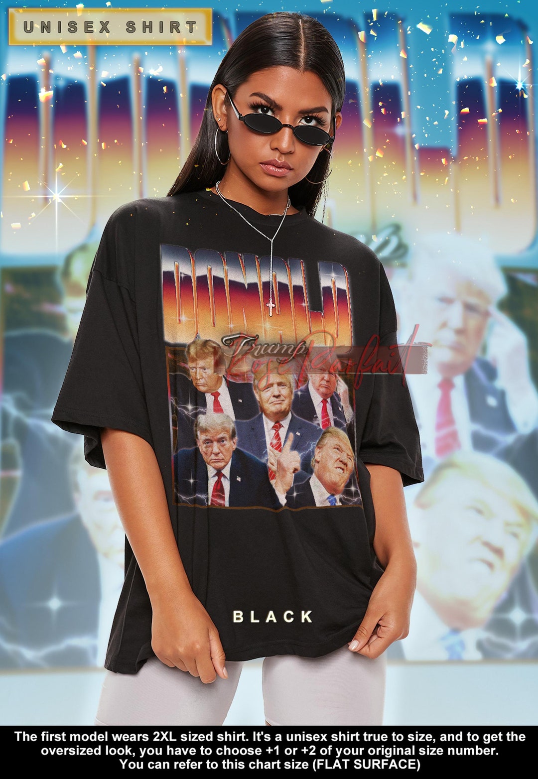 DONALD TRUMP Shirt, Donald Trump Vintage Shirt, Trump Retro 90s Tshirt ...