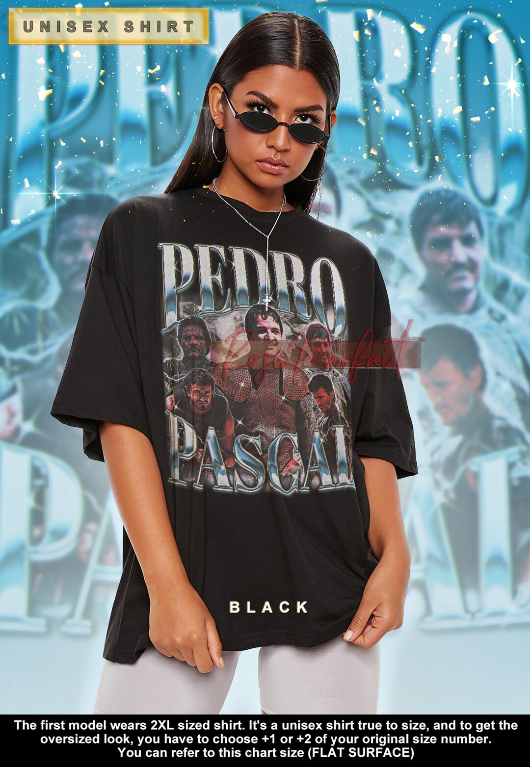 Bootleg PEDRO PASCAL Shirt, Pedro Pascal Vintage Shirt, Pedro Pascal ...