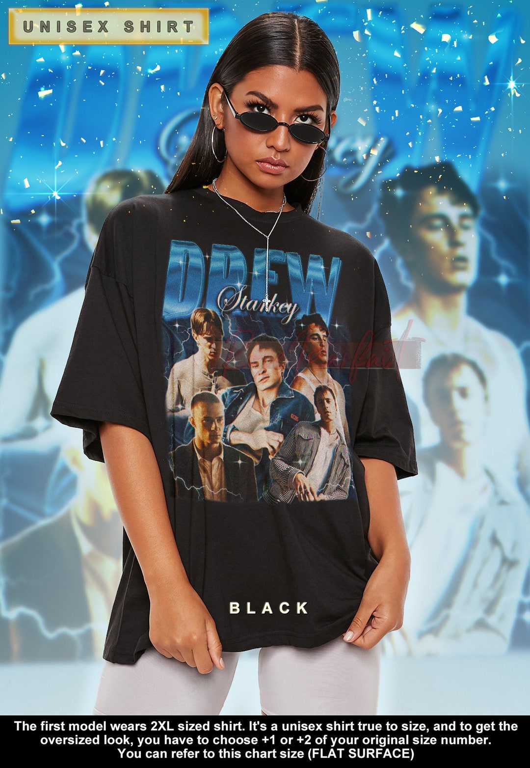 DREW STARKEY Retro T-shirt - Drew Starkey Bootleg Tees, Drew Starkey ...