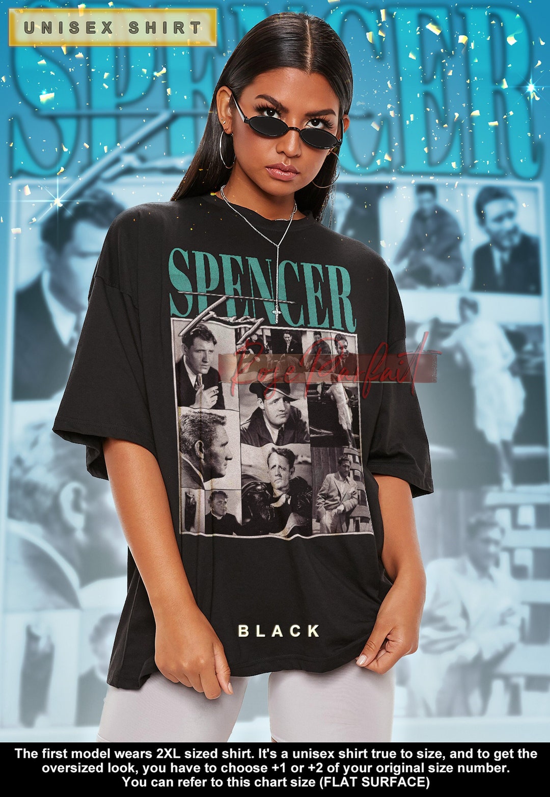 SPENCER TRACY Retro T-shirt - Spencer Tracy Bootleg Tees Spencer Tracy ...