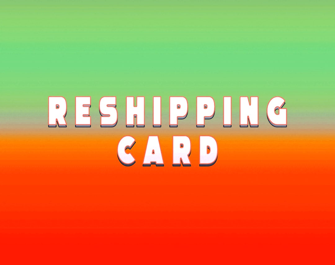 RESHIPPING CARD - Etsy