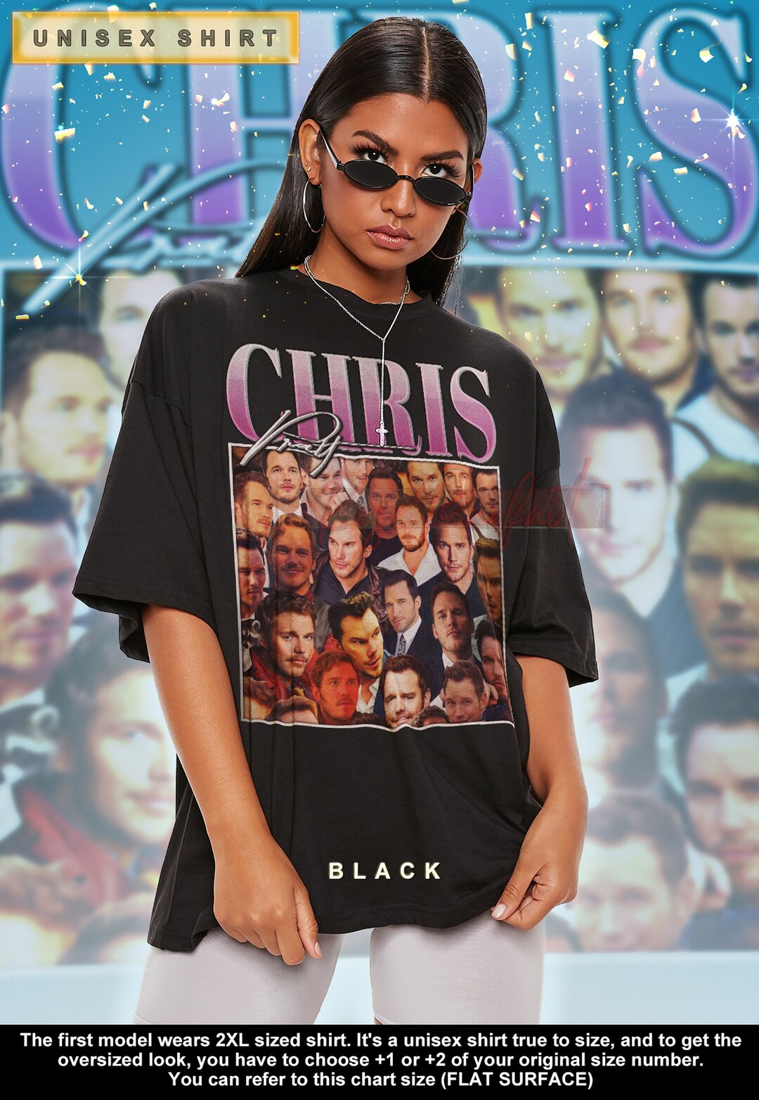 CHRIS PRATT Retro T-shirt - Chris Pratt Vintage Shirt, Chris Pratt 90's ...