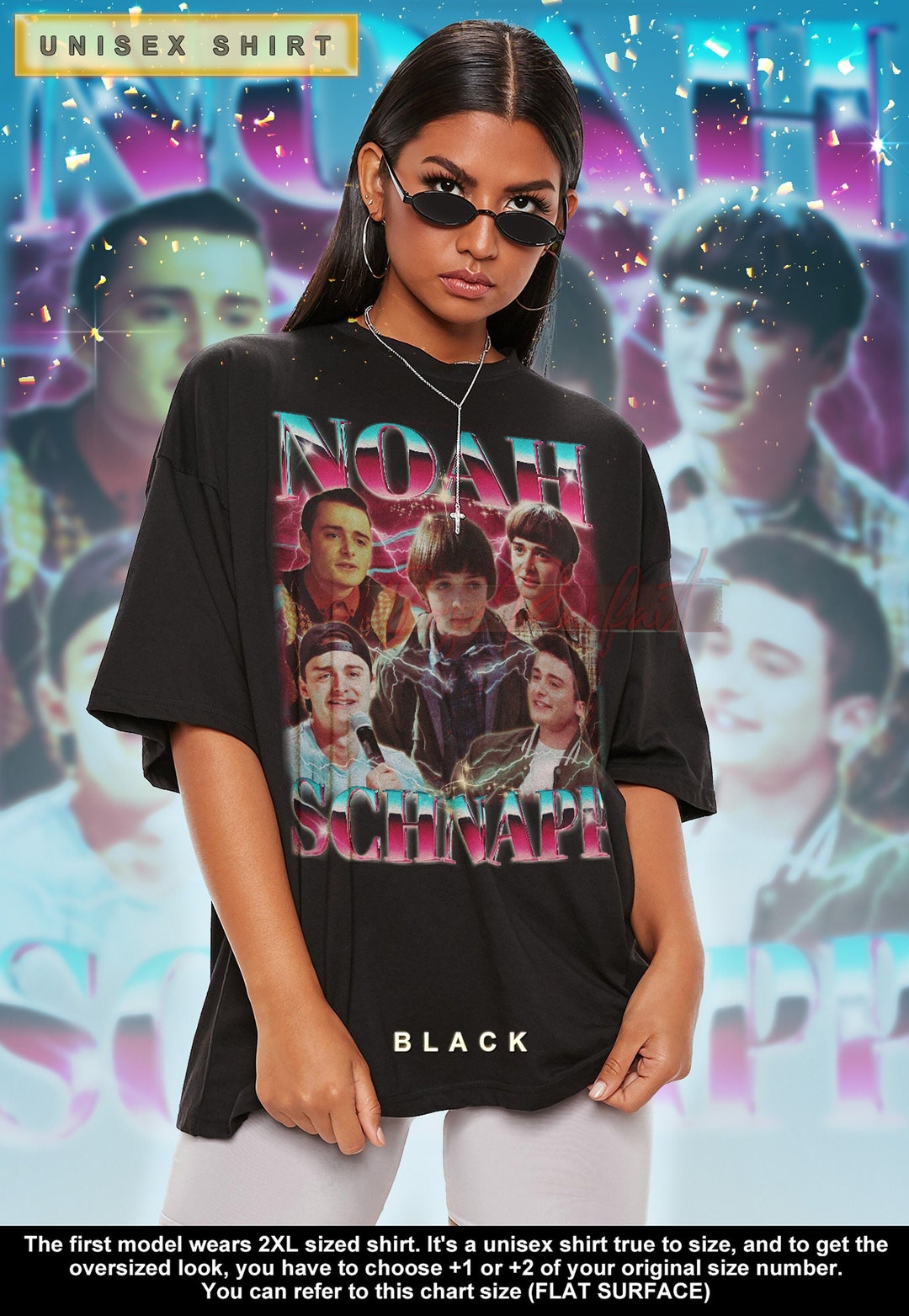 NOAH SCHNAPP Retro T-shirt - Noah Schnapp Fans Gift, Noah Schnapp Vintage Tees, Noah Schnapp ...