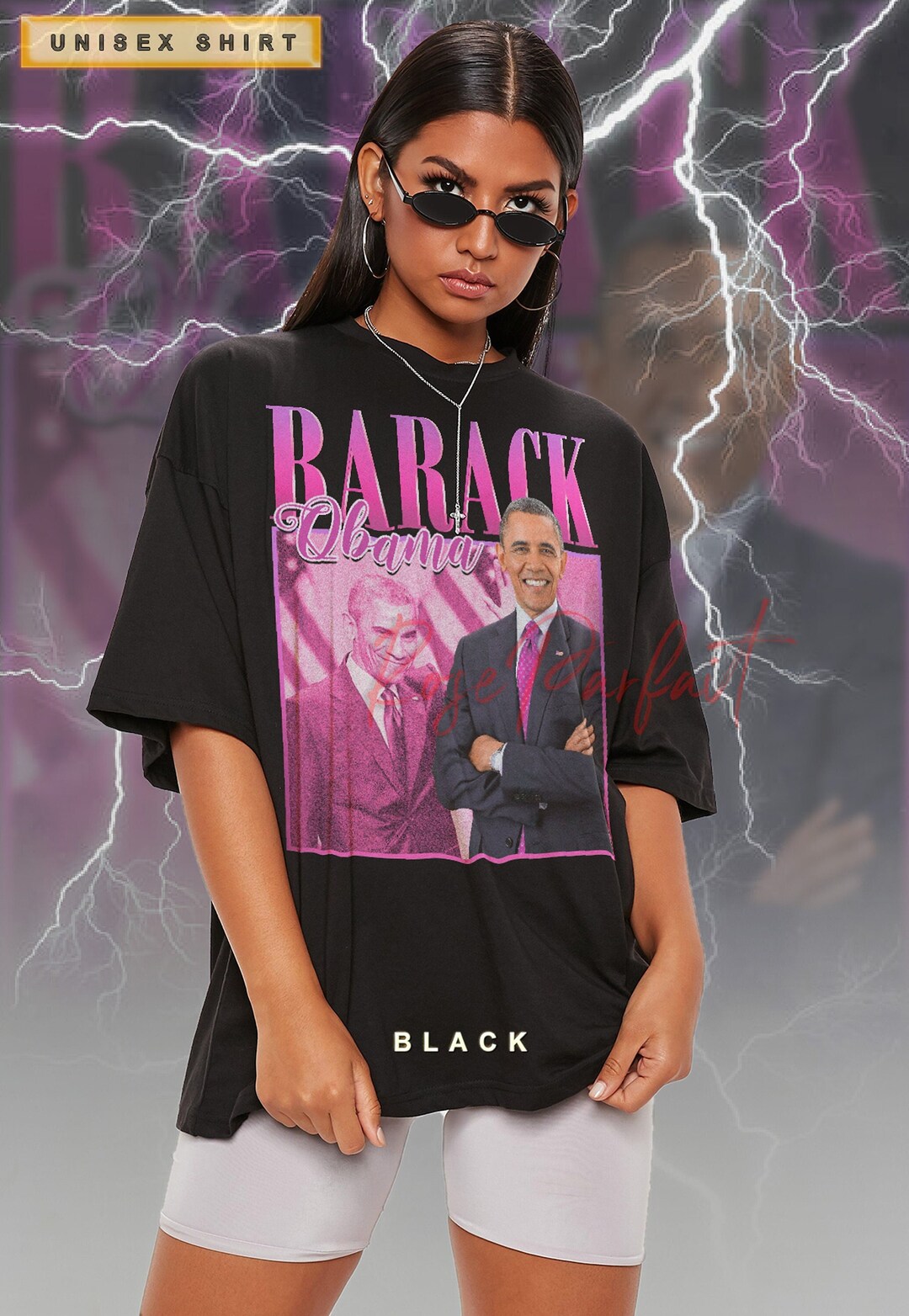 BARACK OBAMA Vintage T-shirt - Obama Retro Shirt, Obama Homage Tees ...