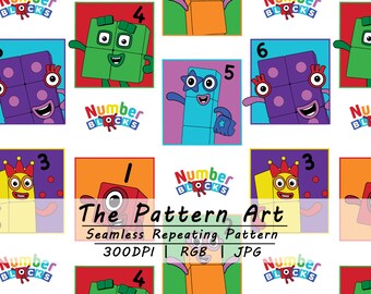 Numberblocks Fabric - Etsy Norway