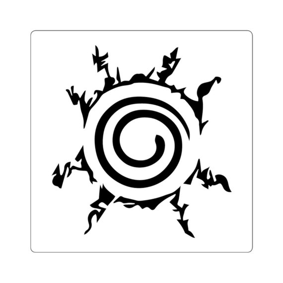 Minimalistic Naruto Kurama Seal Sticker - Etsy