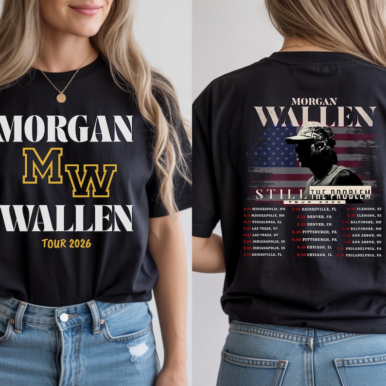 Morgan Wallen Tour 2026 Shirt, Country Concert Tee, Comfort Colors ...